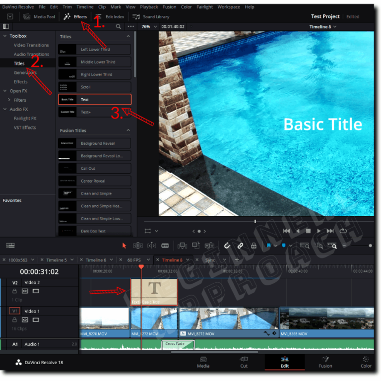 3 Clicks to Add/Edit Text in DaVinci Resolve (+ Must Know TIPS)