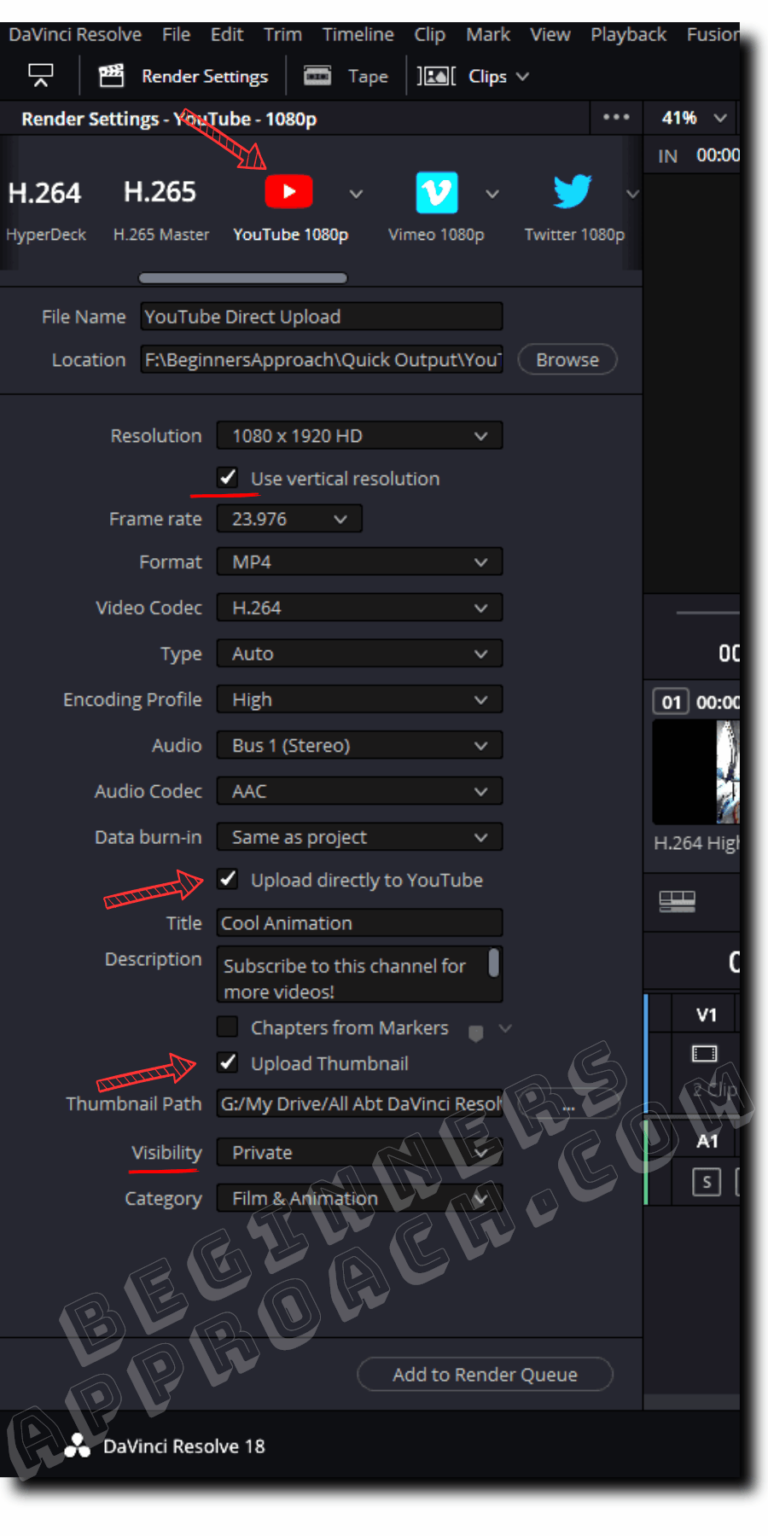 DaVinci Resolve Export Directly To YouTube (2025 Update!)